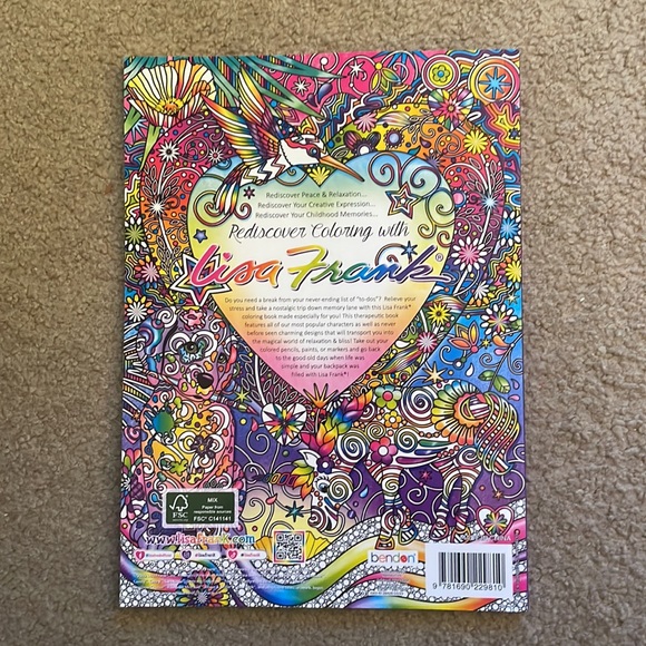 Lisa Frank | Office | Color Me Lisa Frank Coloring Book | Poshmark